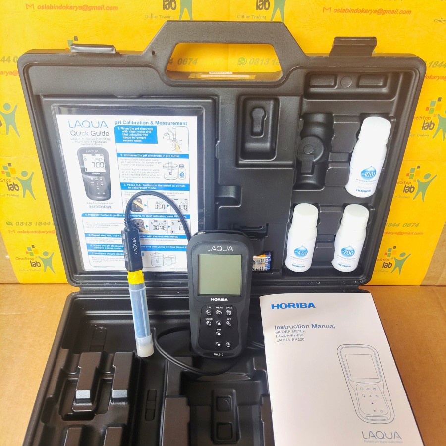 Jual HORIBA Laqua PH210-K Handheld pH / ORP / TEMP Meter Portable pH 210-K | Shopee Indonesia
