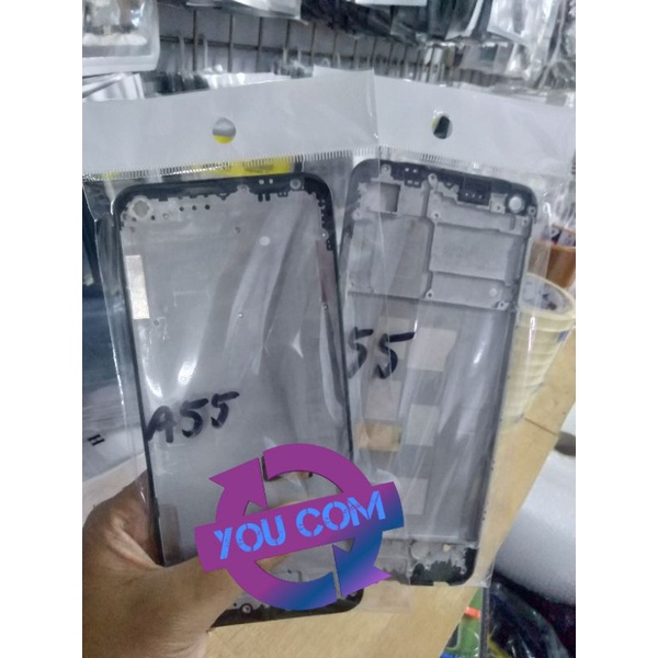 Jual Frame LCD Tulang tengah OPPO A55 4g tatakan Bezel Bazel | Shopee ...