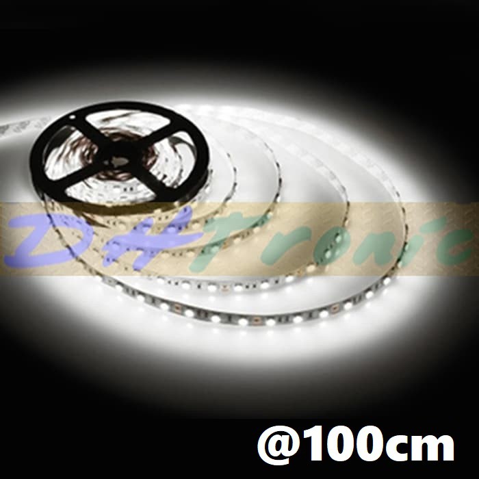 Jual 1 Meter Led Strip Tempel Anti Air 60 Led 3528 DC 12V Putih Sticker ...