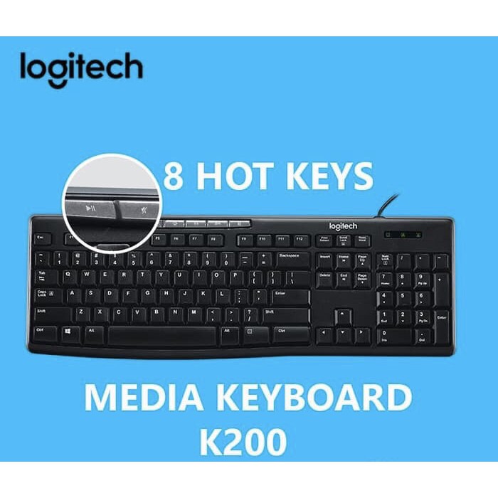 Jual Keyboard Logitech K200 Multimedia - Keyboard Multimedia Logitech ...