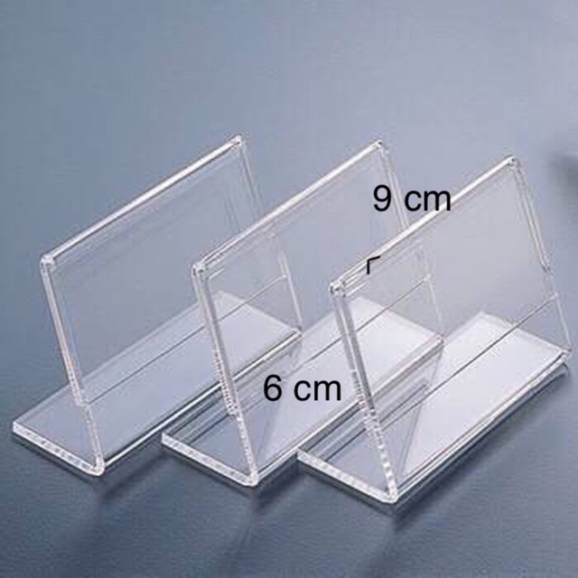 Jual Acrylic akrilik L price tag/label nama/ tent card A8/L kartu nama ...