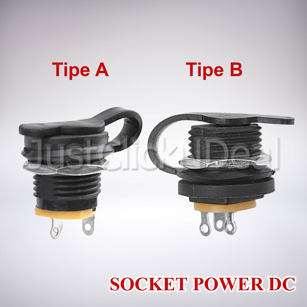 Jual Socket Power Jack DC Waterproof 3 Pin 5.5 X 2.1 mm Female | Shopee ...