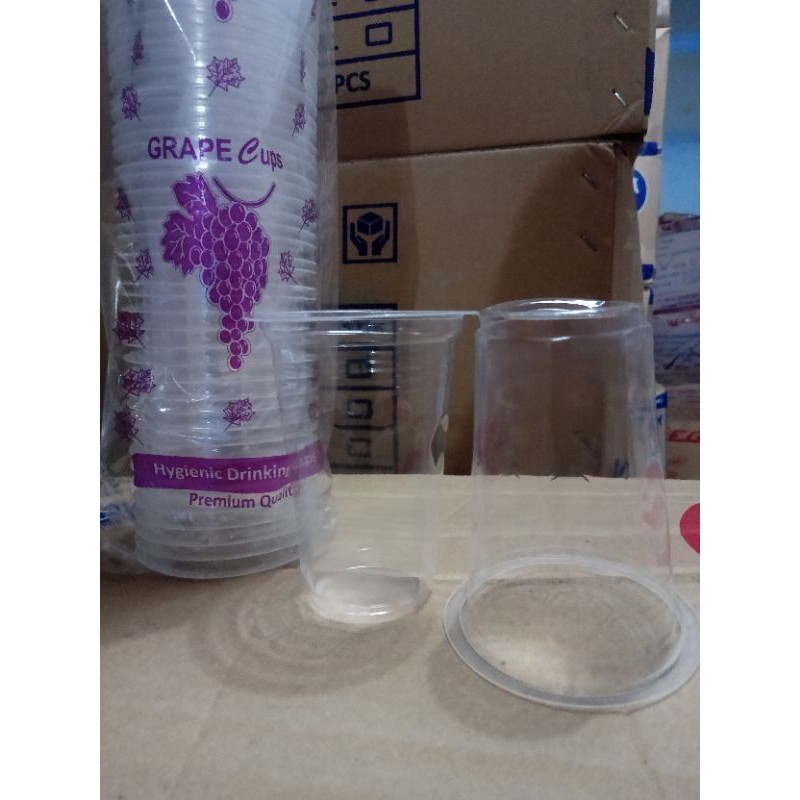 Jual GELAS AQUA GRAPE 220ML/ GELAS KOPI MURAH 220ML ISI 50 PCS | Shopee ...