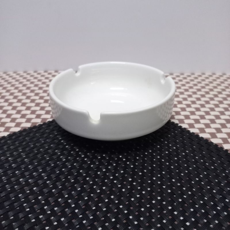 Jual Asbak Keramik/Astray/Asbak putih bulat/E305/legacy | Shopee Indonesia