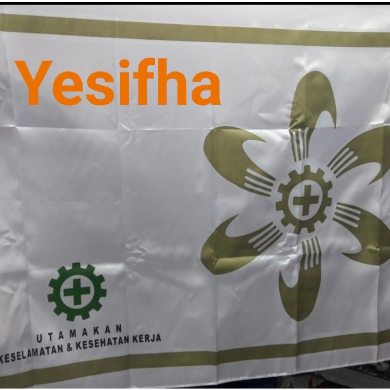 Jual Bendera K3 Emas/ Bendera safety/ Bendera SMK3 | Shopee Indonesia