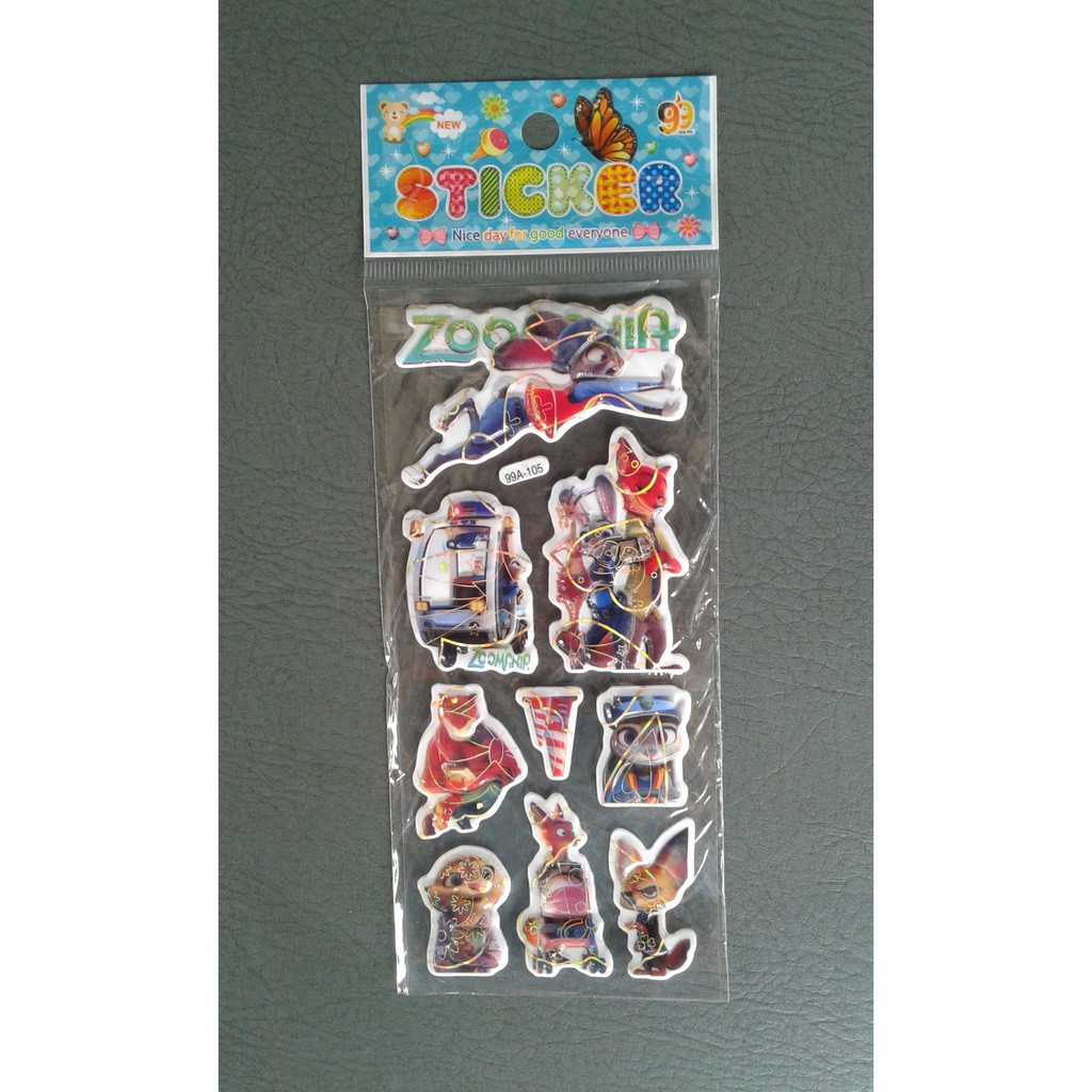 Jual Sticker Embos Zootopia Disney | Shopee Indonesia