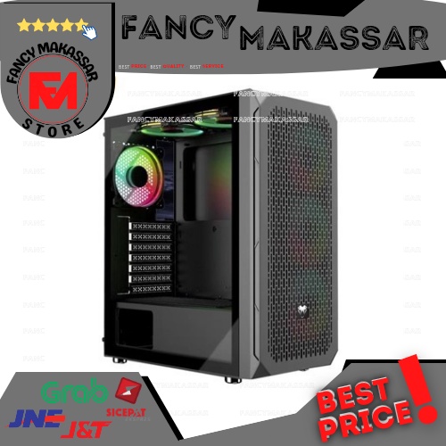 Jual VENOMRX GOTHAM - ATX Temper Glass 3X12CM ARGB Fan | CASING GAMING ...