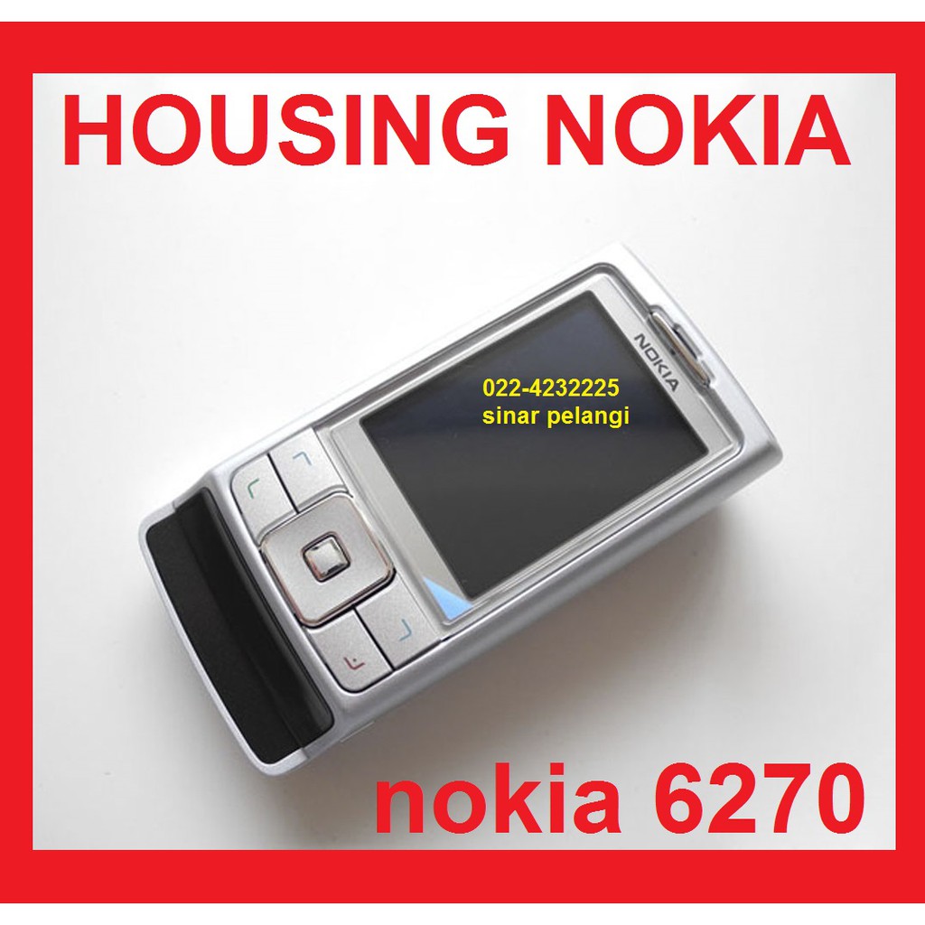Jual HOUSING NOKIA 6270 PLUS KEYPAD CASSING CASE CASING KESING BLACK WHITE BAZEL TUTUP BATRE ...