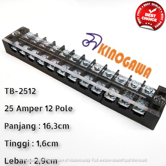Jual Terminal Blok TB-2512 - KINOGAWA | Shopee Indonesia