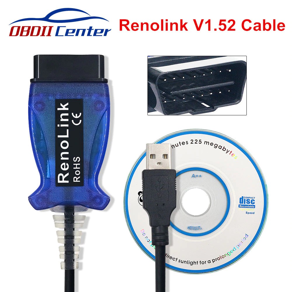Jual Import Latest Renolink USB Diagnostic Cable For Renault ECU ...