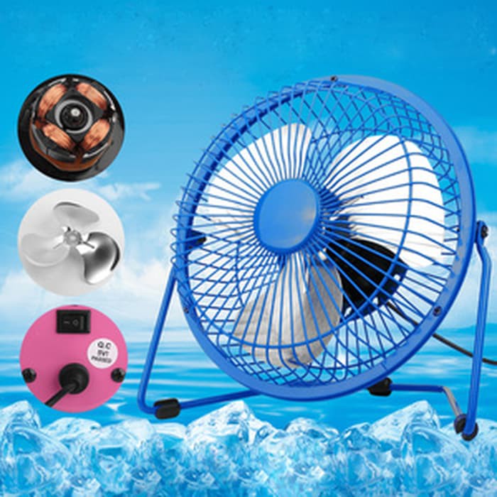 Jual Kipas Angin Besi Besar USB Mini Fan 6 inch | Shopee Indonesia