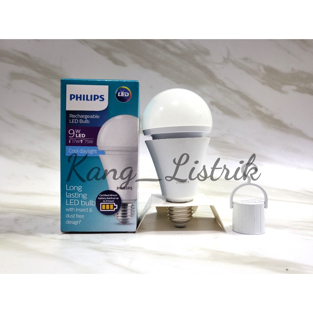 Jual PHILIPS Lampu LED Emergency Rechargeable LED Bulb 9W / Lampu Emergency Philips 9 Watt ...