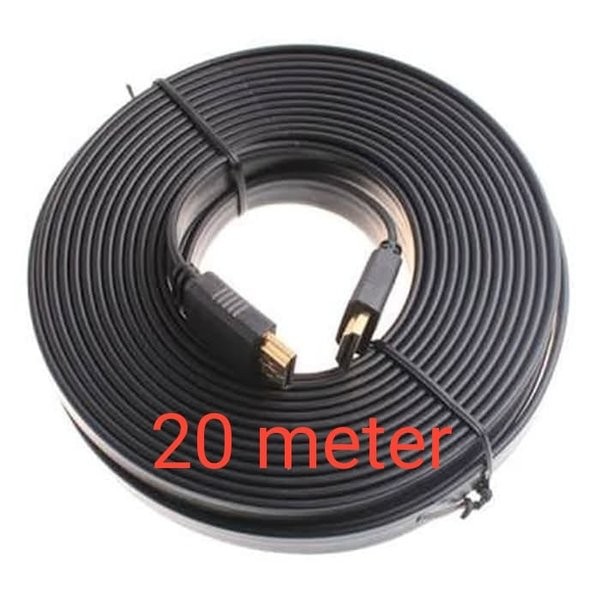 Jual Kabel HDTV v1.4-20Meter Gepeng# CABLE HDmi v1.4-20M FLAT | Shopee ...