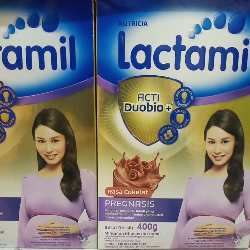Jual Lactamil Pregnasis Mengurangi Mual Muntah cokelat 400gr | Shopee ...