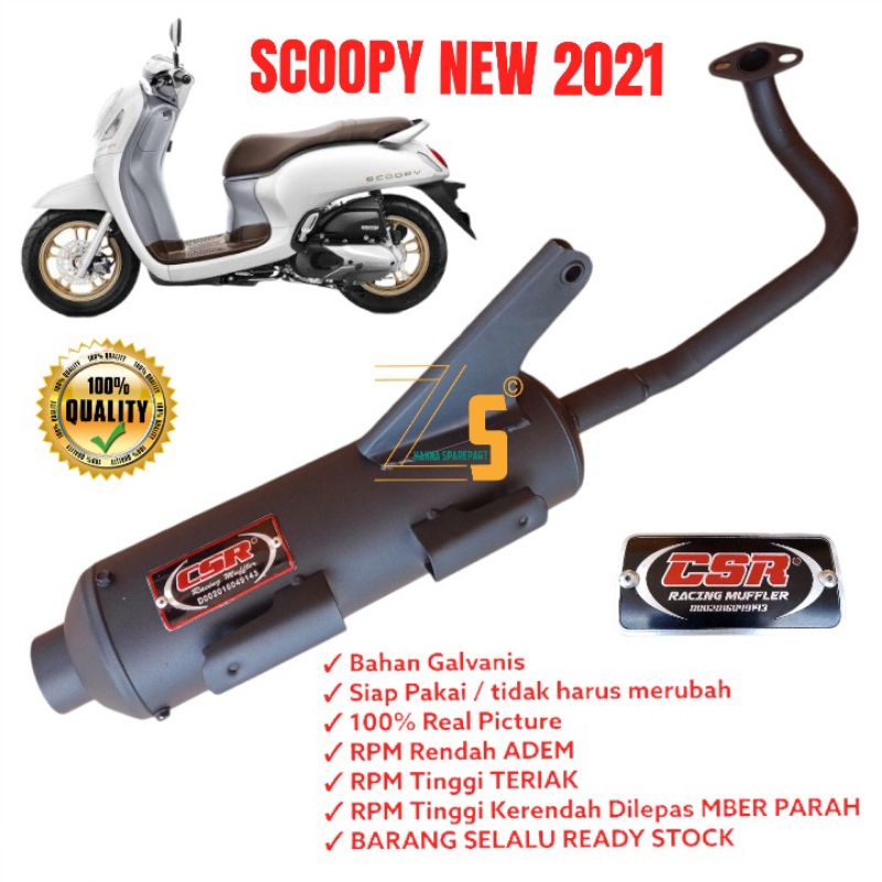 Jual knalpot racing csr honda scupi tahun 2021-2024 | Shopee Indonesia