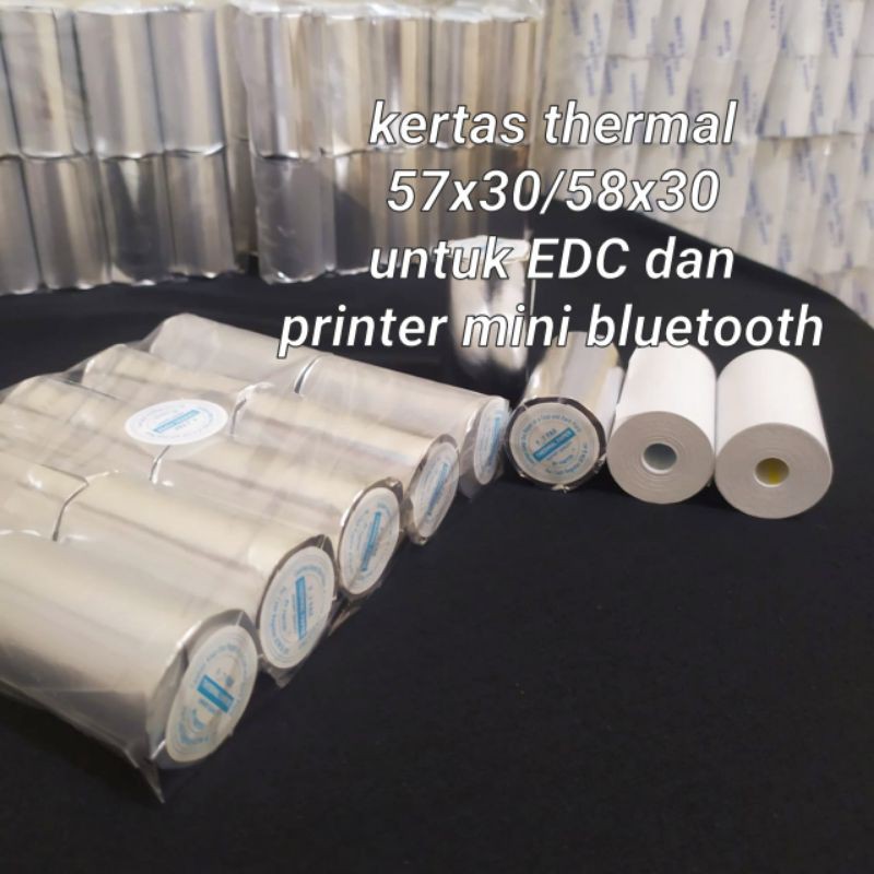Jual Kertas Struk thermal EDC Paper Roll Termal EDC Thermal Printer ...