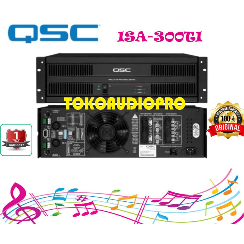 Jual Power QSC ISA300Ti 600W 2-channel 70V/100V Power Amplifier ...