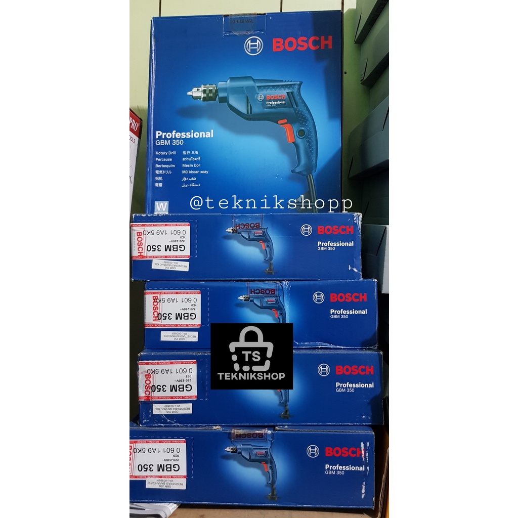 Jual BOR BOSCH GBM 350 10MM / MESIN BOR TANGAN 10 MM / HAND DRILL MEREK ...