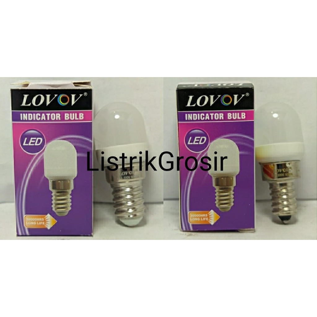 Jual Lampu Bohlam LED Kulkas Lampu Tidur Cabe Led E12 E14 E17 Lovov Putih | Shopee Indonesia