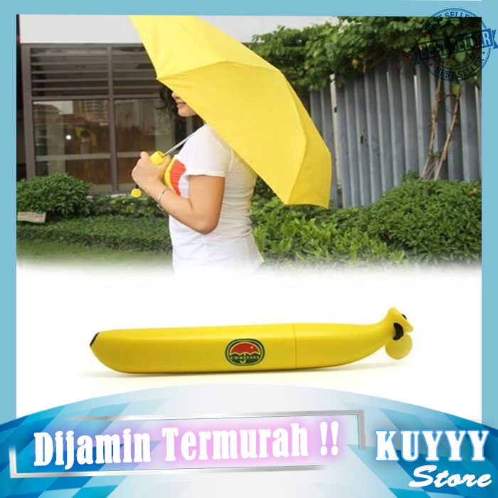 Jual TERMURAH! Payung Lipat Desain Cute Lucu Model Pisang Banana ...