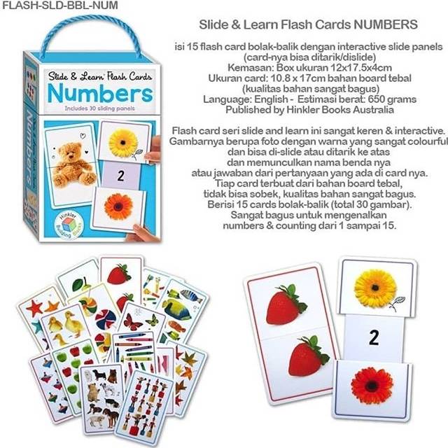 Jual Slide and learn flash card numbers | Shopee Indonesia