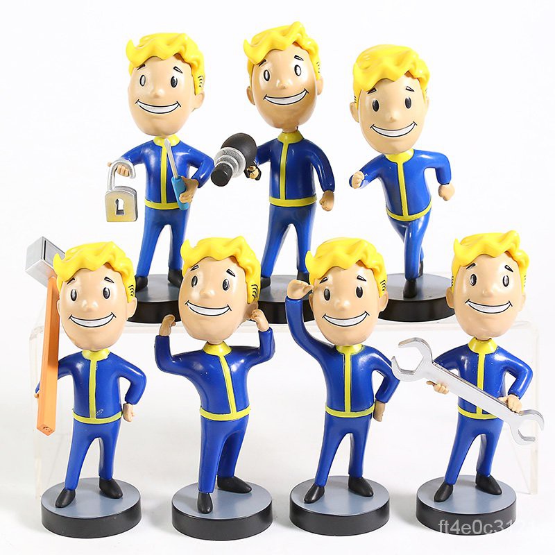 Jual Fallout Vault Boy Bobble Head Doll PVC Figure Collectible Model ...
