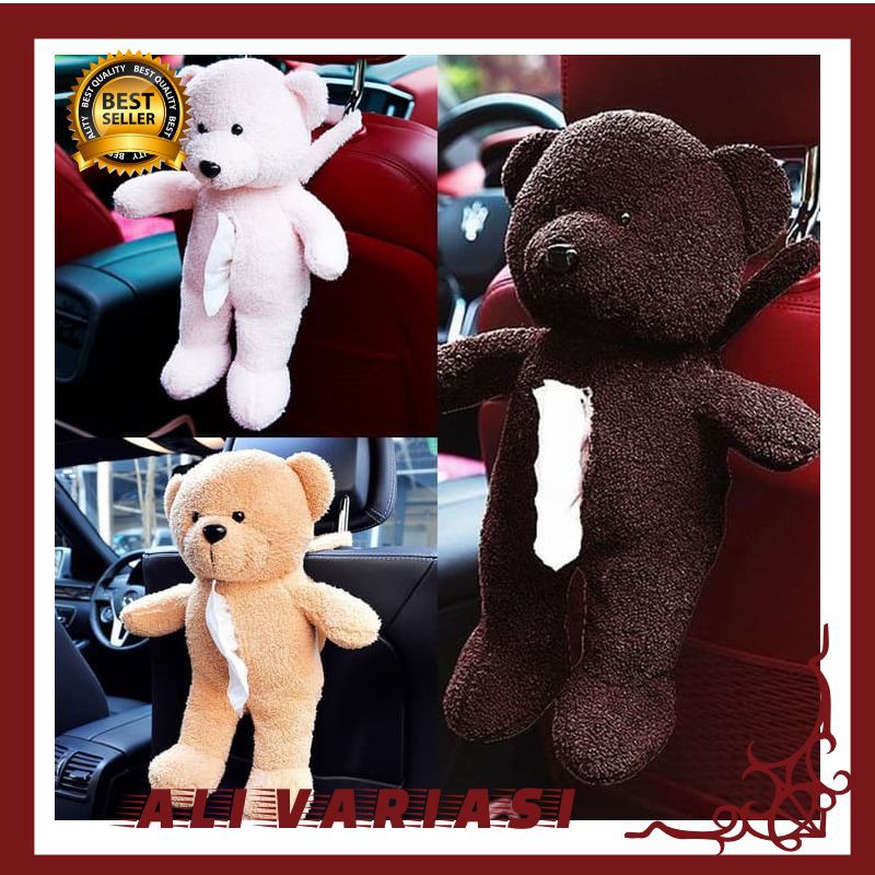 Jual Tempat Gantungan Box Tissue / Tisu Mobil Boneka Beruang - 3 Warna ...