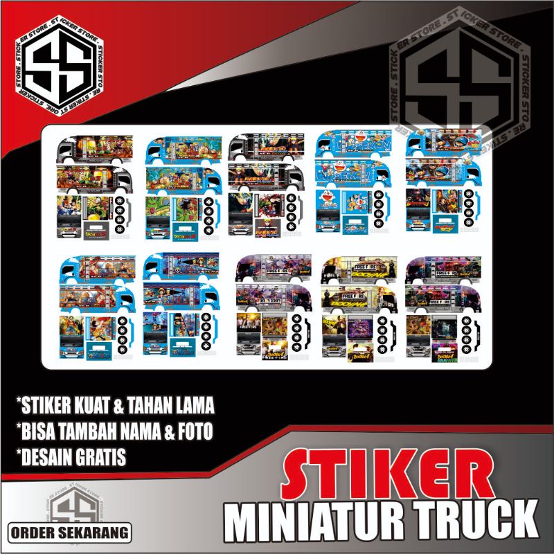 Jual STIKER MINIATUR TRUCK OLENG DESAIN TERBARU (COD) | Shopee Indonesia
