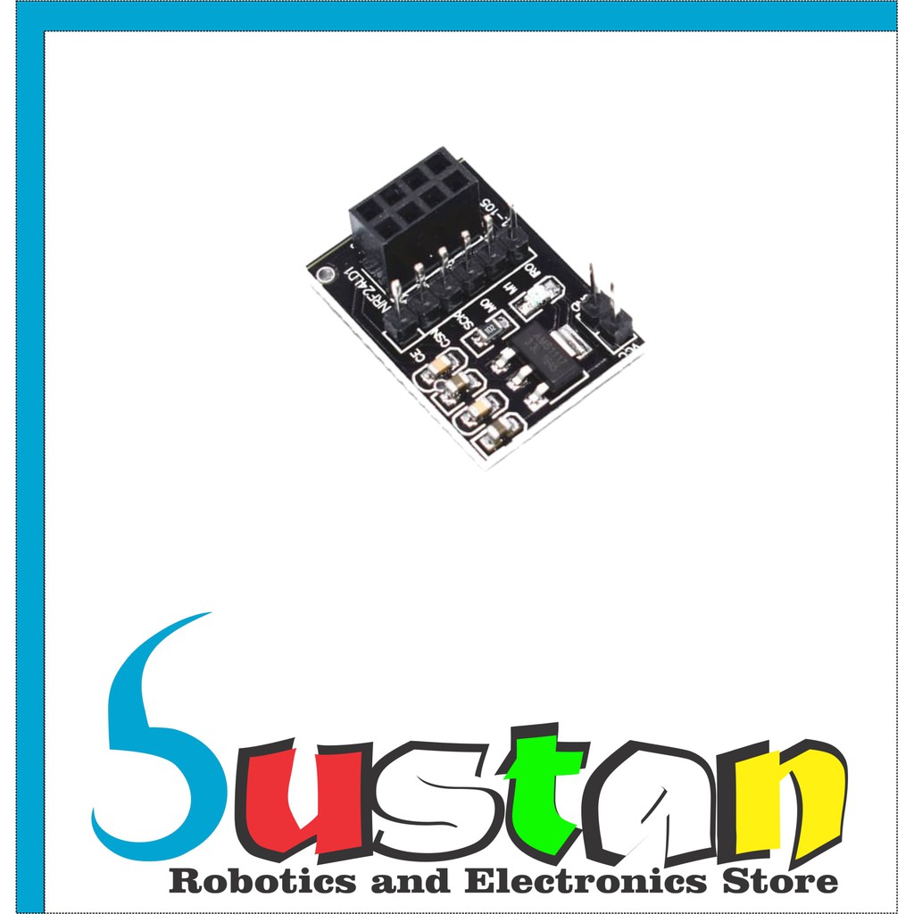 Jual Socket Adapter plate Board for 8Pin NRF24L01 Wireless Transceive ...