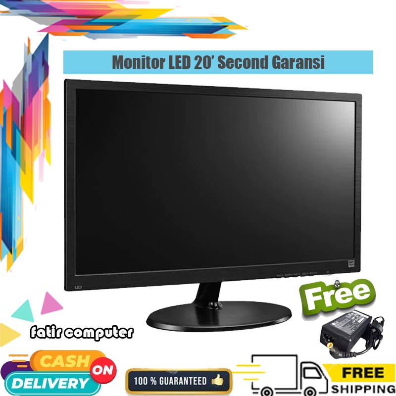 Jual LED LCD Monitor PC Komputer Dekstop CCTV 20 inch Merek Campur ...