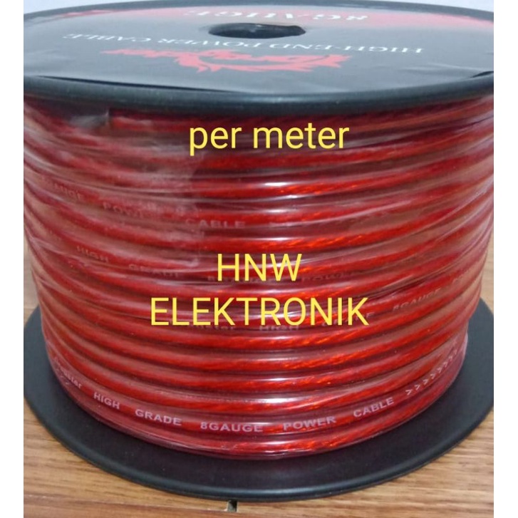 Jual Kabel 8 awg dragster kabel audio power 8 awg dragster dragstar ...