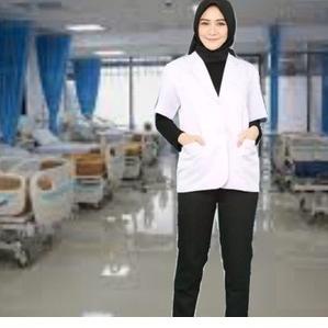 Jual code8e8Ds--BAJU JAS BLAZER PUTIH WANITA KERJA KANTOR FORMAL LENGAN ...