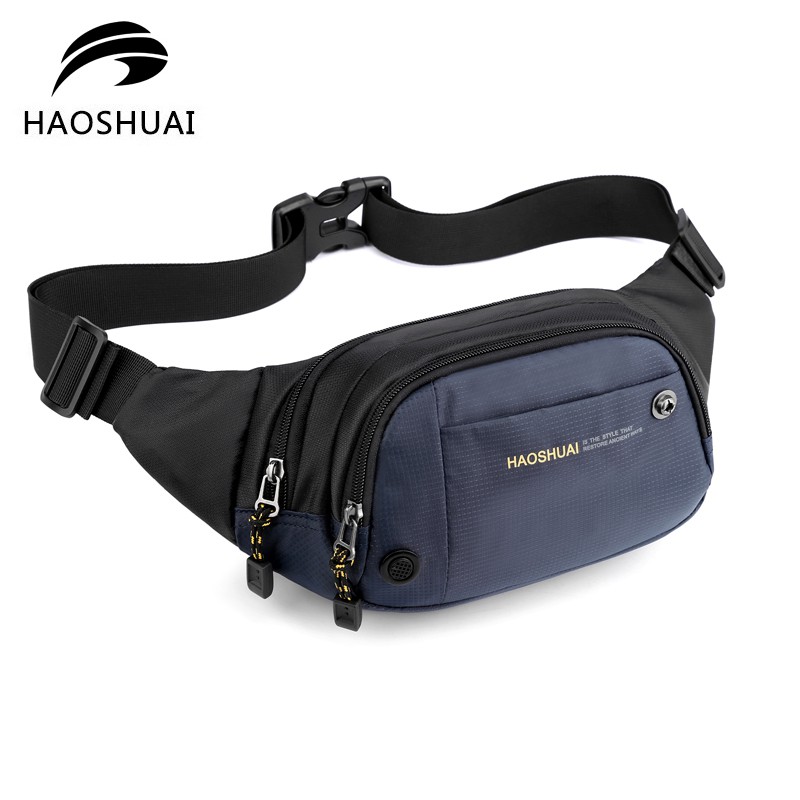 Jual HAOSHUAI ORIGINAL WaistBag Tas Selempang Anti Air 6801 | Shopee Indonesia