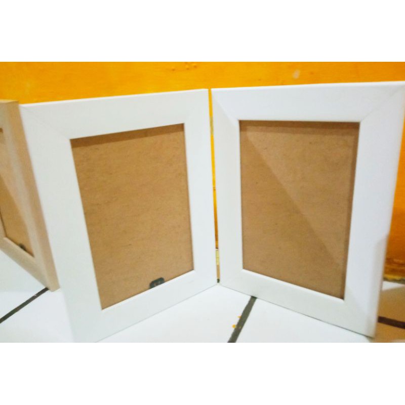 Jual Bingkai Foto Frame Lipat 2 Anti Pecah + Akrilik ukuran 4R & 6R ...