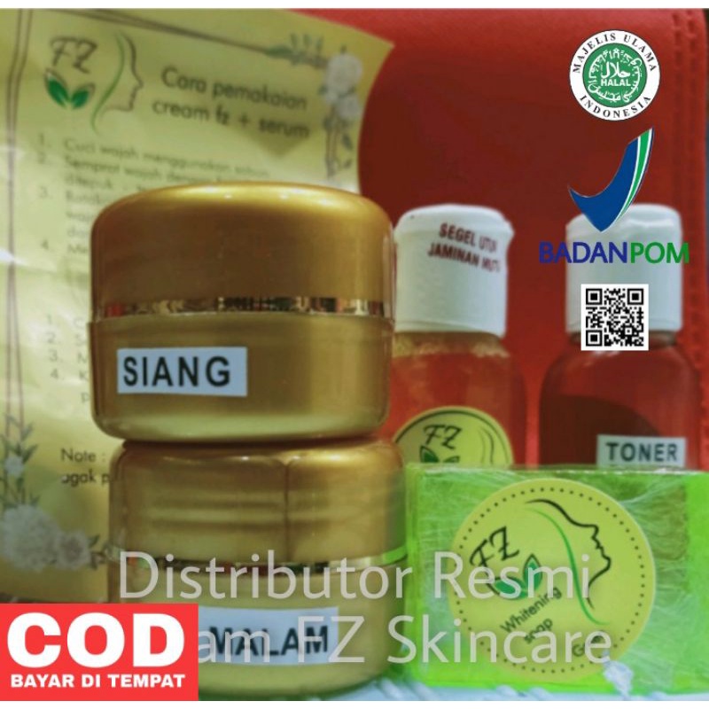 Jual CREAM FZ GOLD ACNE ORIGINAL + SERUM GLOW DALAM 7 HARI | Shopee ...