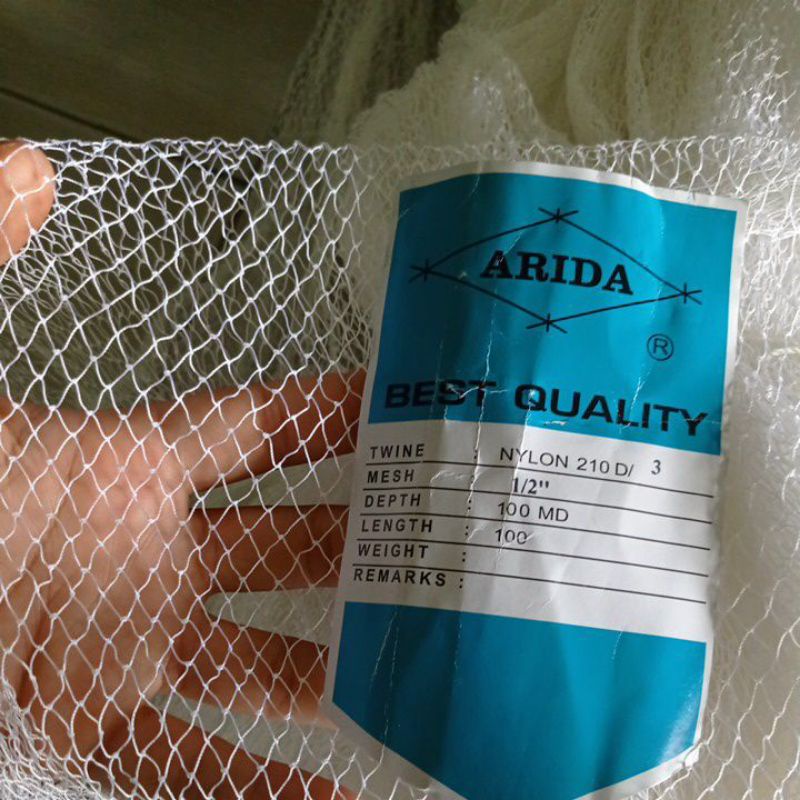 Jual Jaring Bahan anco ½ inchi d3 nilon Jaring Bahan Jala Jaring Arida ...