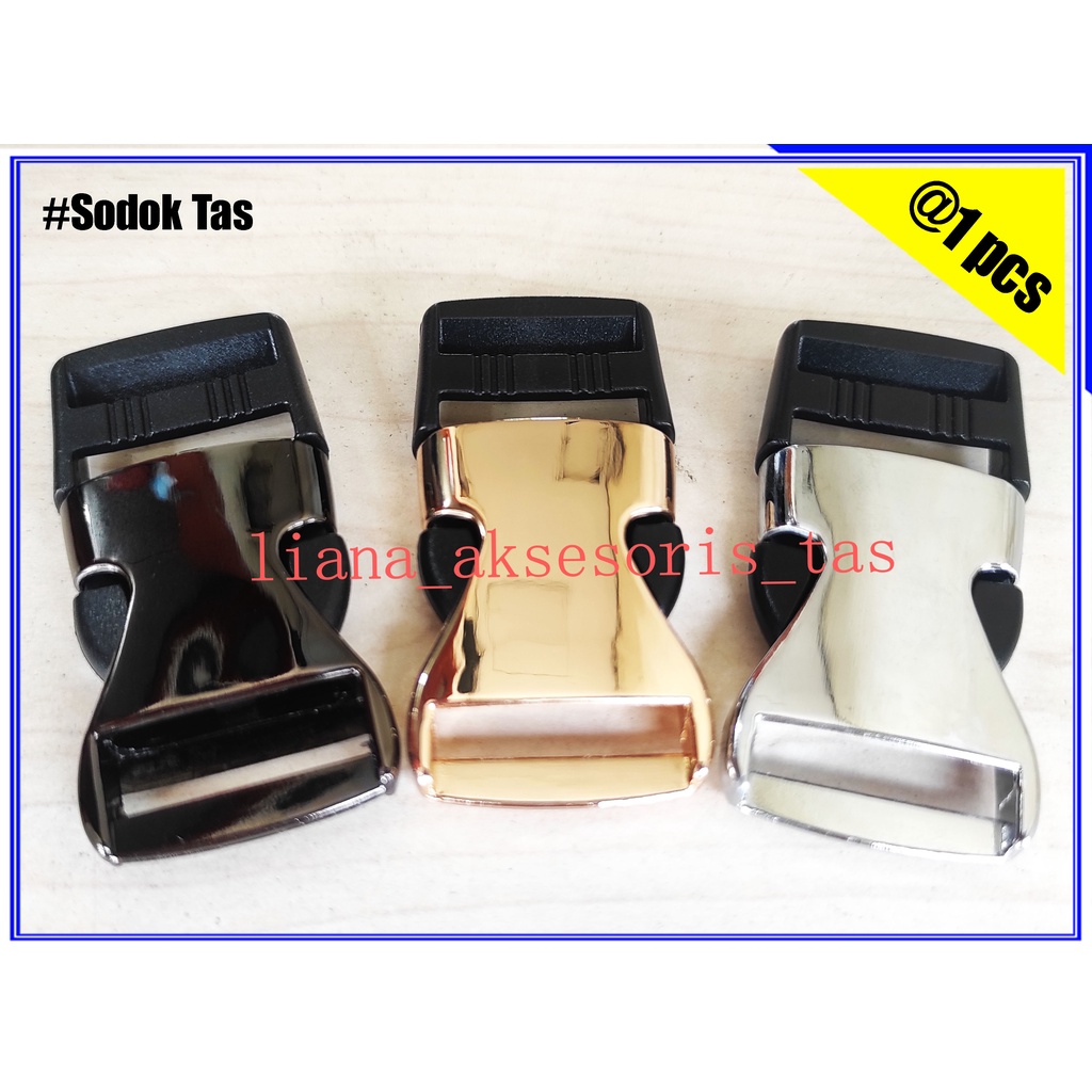 Jual AKSESORIS TAS KUNCI SODOK TALI TAS (@1 PCS) BUCKLE TAS IMPOR WARNA ...
