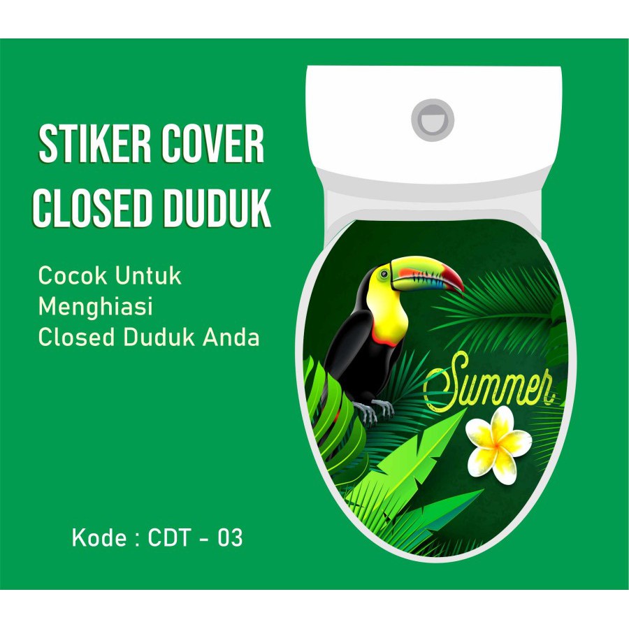 Jual Stiker Toilet Cover Desain Modern Tropical | Shopee Indonesia