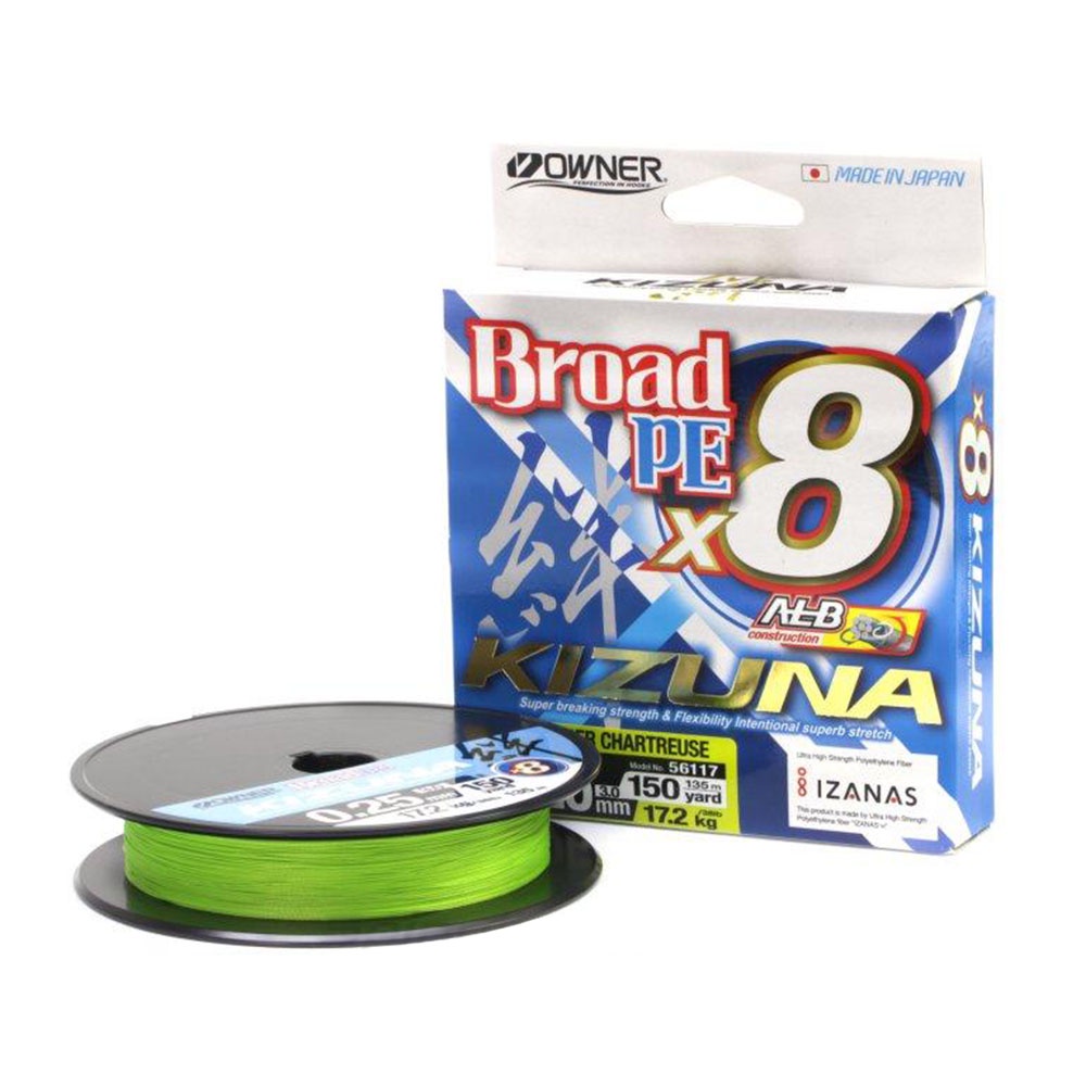 Jual Owner Kizuna Broad X8 Line Braid Senar PE Kuat Made In Japan | Shopee Indonesia