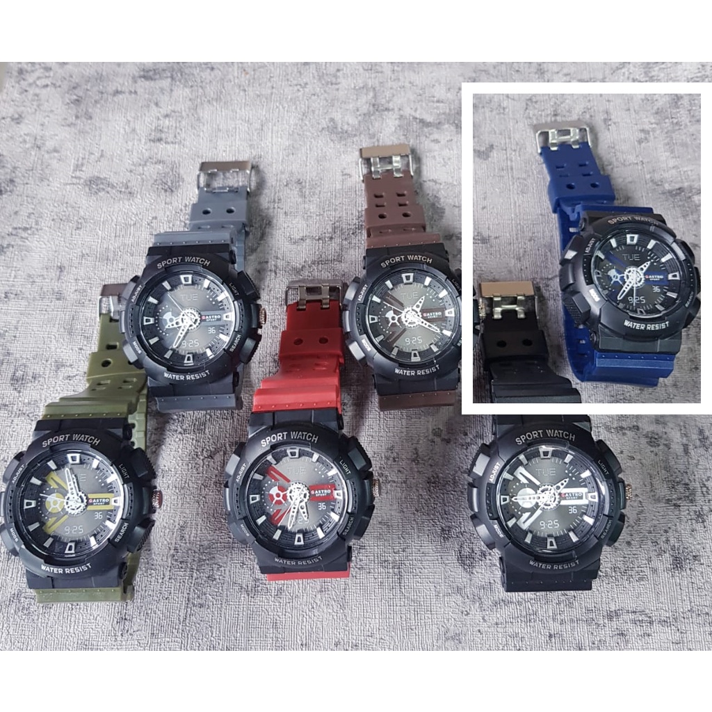 Jual Jam tangan Sport watch Gastro Gshock tahan air | Shopee Indonesia