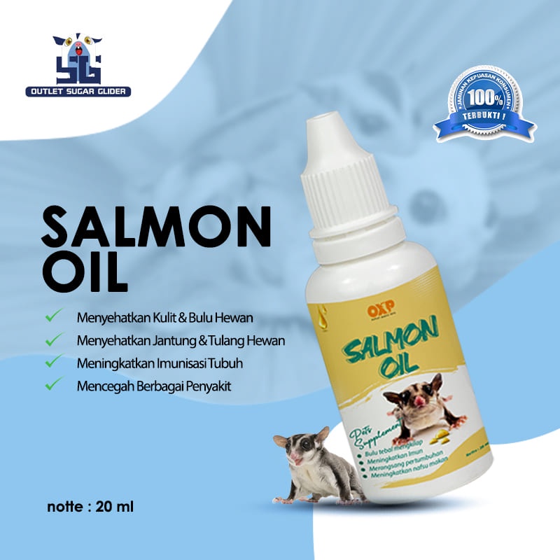 Jual SALMON OIL MINYAK IKAN - VITAMIN DAN SUPLEMENT HEWAN SUGAR GLIDER ...