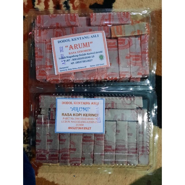 Jual (BISA COD) 1 KG (110-120 pcs) DODOL KENTANG ASLI LUBUK NAGODANG ...