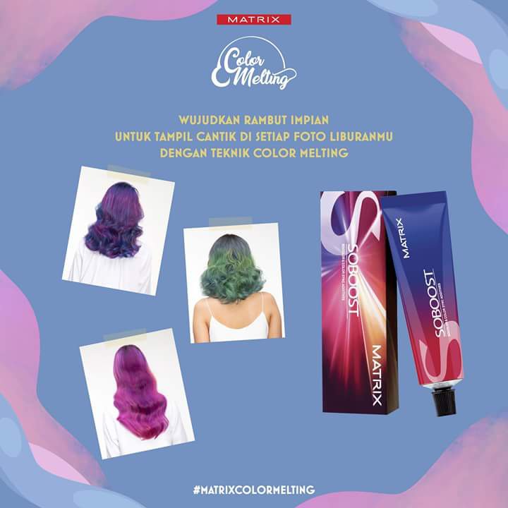 Jual MATRIX SOBOOST Red SOBOOST Blue Cat Rambut Terbaru Color Melting ...