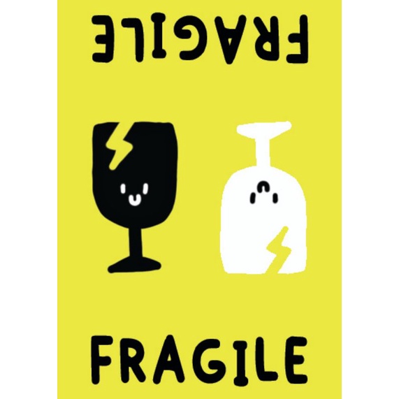Jual cute fragile sticker 5x7cm | Shopee Indonesia