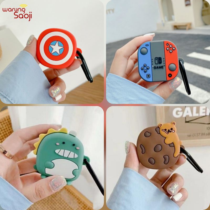 Jual Casing Baseus Encok WM01 TWS Bluetooth Silicone Case - Lucu kartun ...