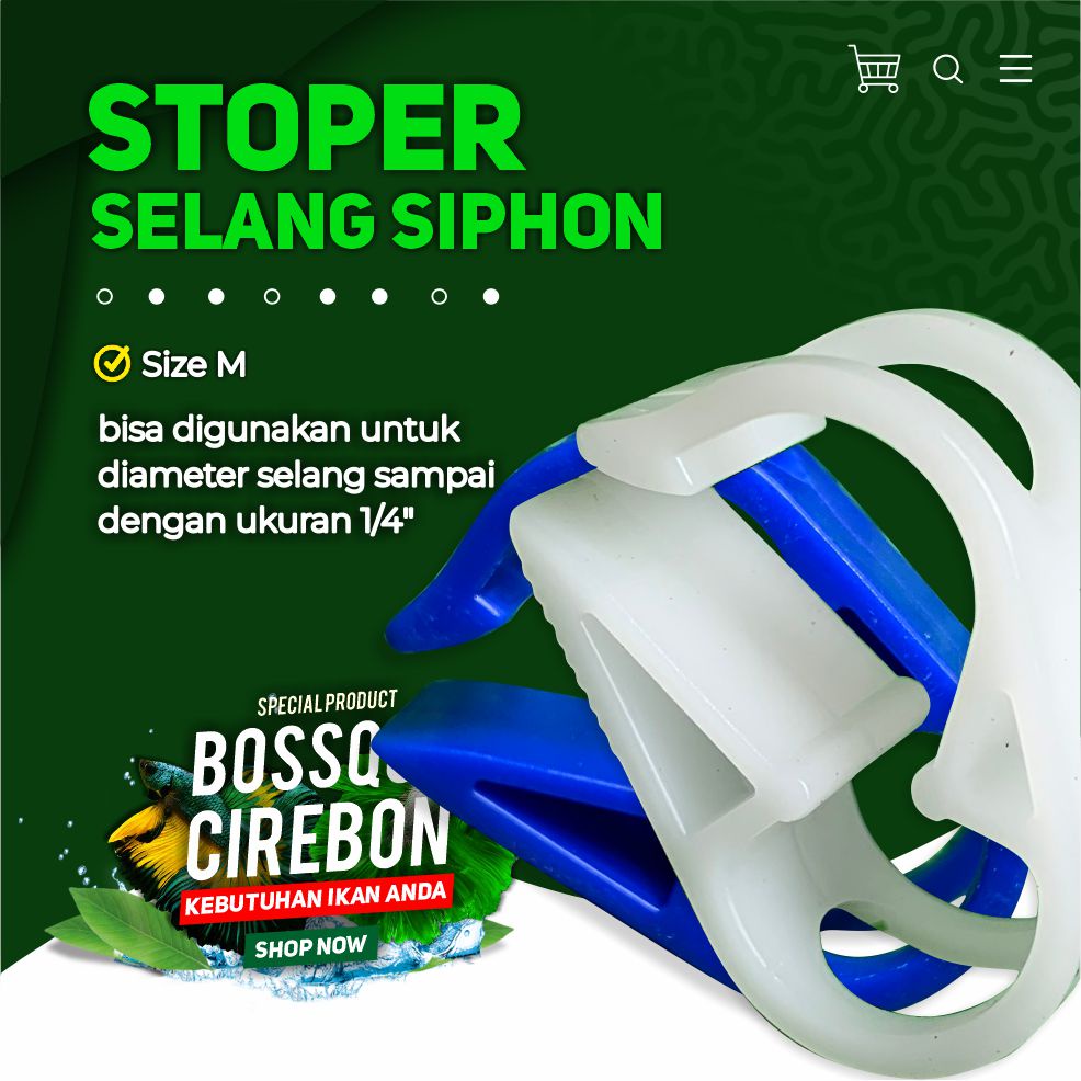 Jual STOPPER Selang Klem Clamp Selang Siphon Sipon Sifon Hidroponik Size M | Shopee Indonesia