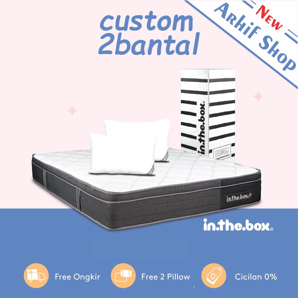 Jual SPRINGBED inthebox PLUS 150x190x28 (Custom size) KASUR IN THE BOX ...