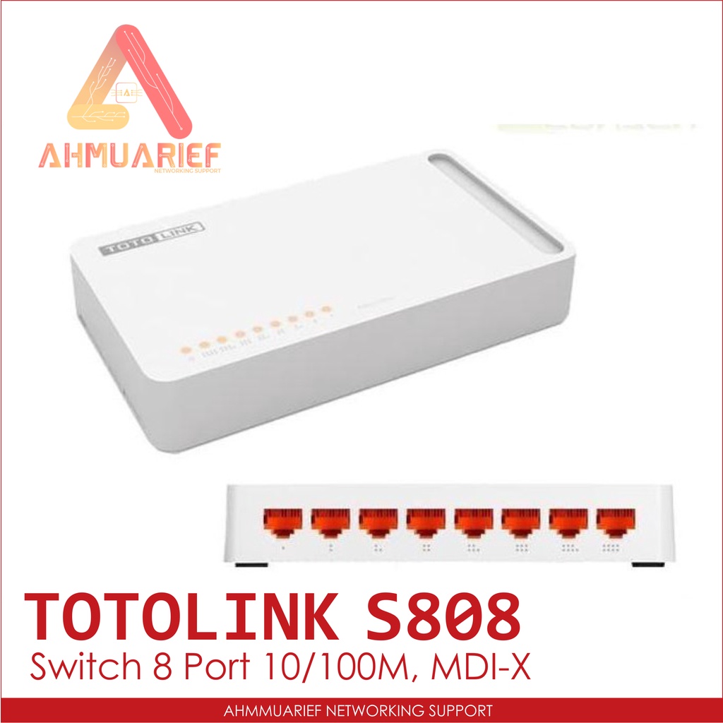 Jual Totolink S808 Switch Hub 8 Port Ethernet Unmanaged Desktop Switch ...