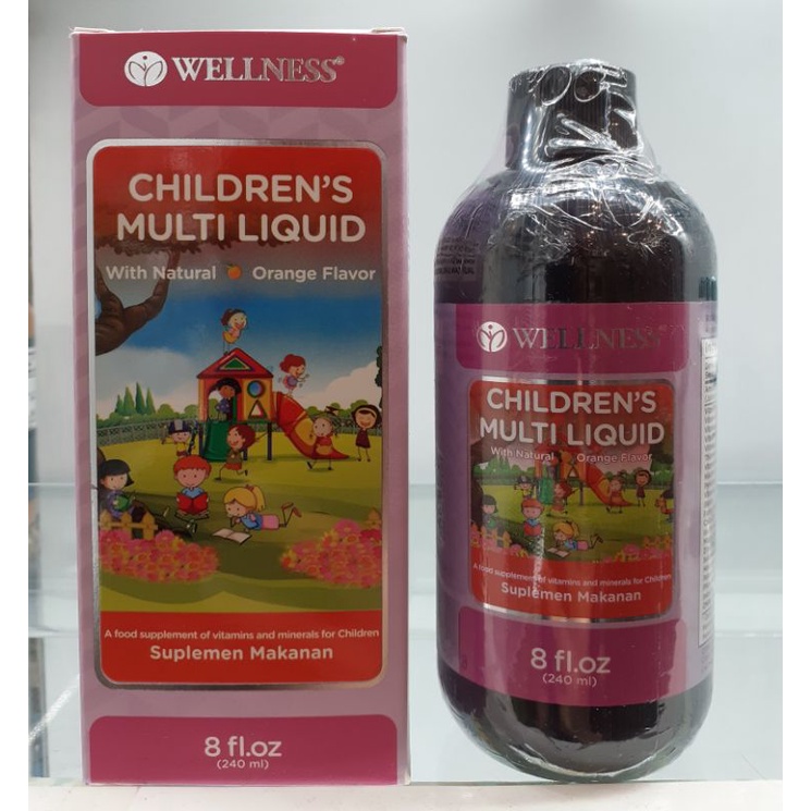 Jual WELLNESS CHILDREN'S MULTI LIQUID 8FL (240ML) | Shopee Indonesia