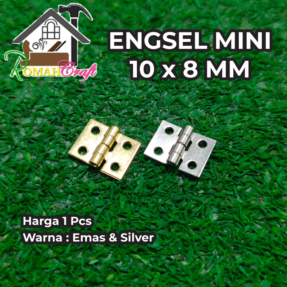 Jual + paku Engsel super mini 10x8 mm Im.L Engsel kecil miniatur lemari ...